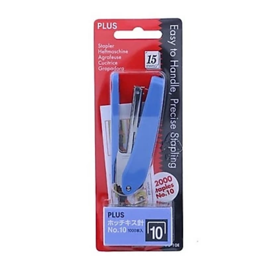 Bộ bấm kim số 10 + 2 hộp kim Plus PS-10E - VĂN PHÒNG PHẨM VINHEMPICH