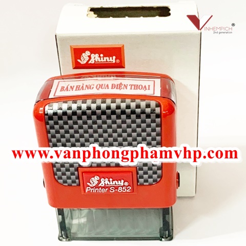 Con dấu BÁN HÀNG QUA ĐIỆN THOẠI Shiny S-852 - VĂN PHÒNG PHẨM VINHEMPICH